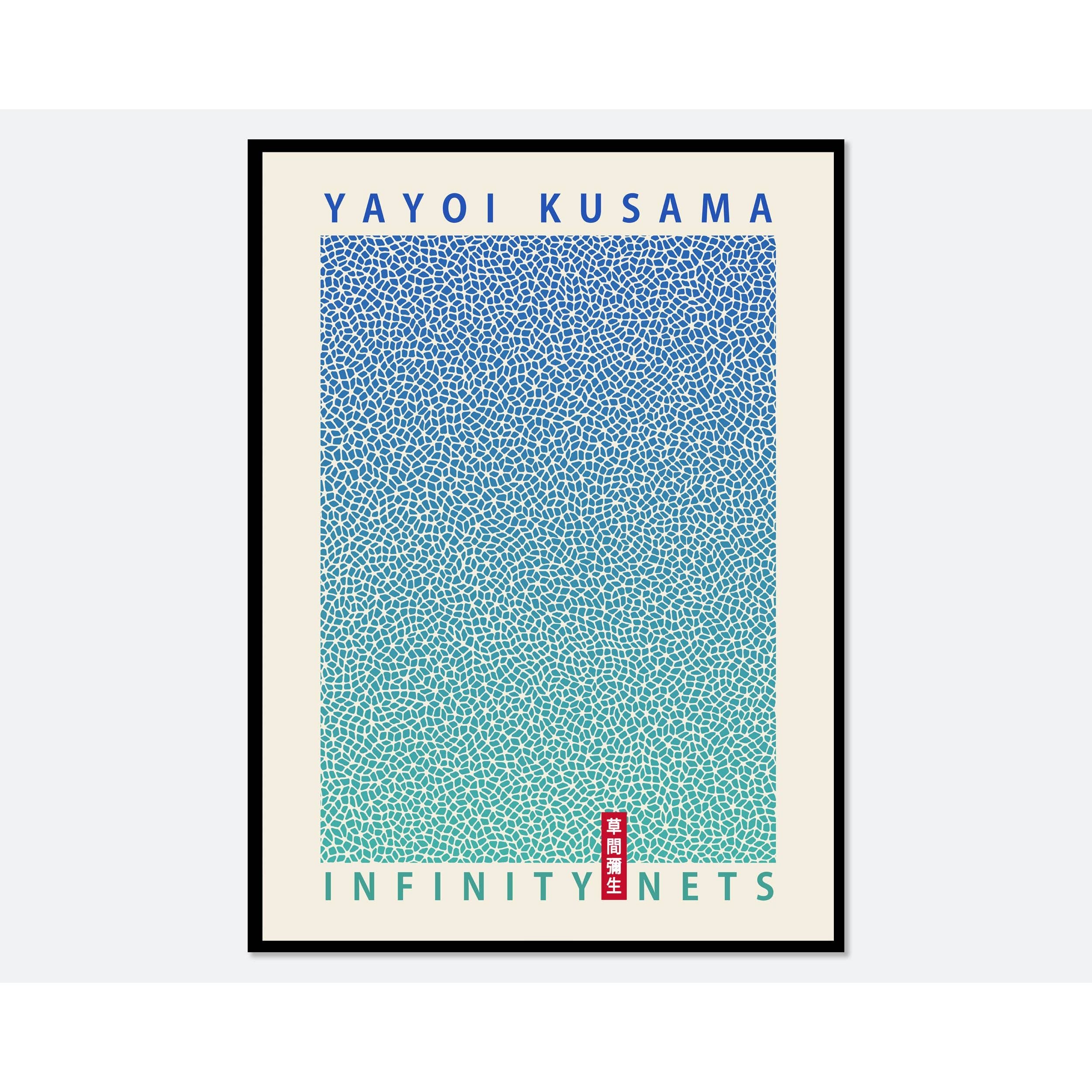 Yayoi Kusama Infinity Nets Blue Print – Presley Paige
