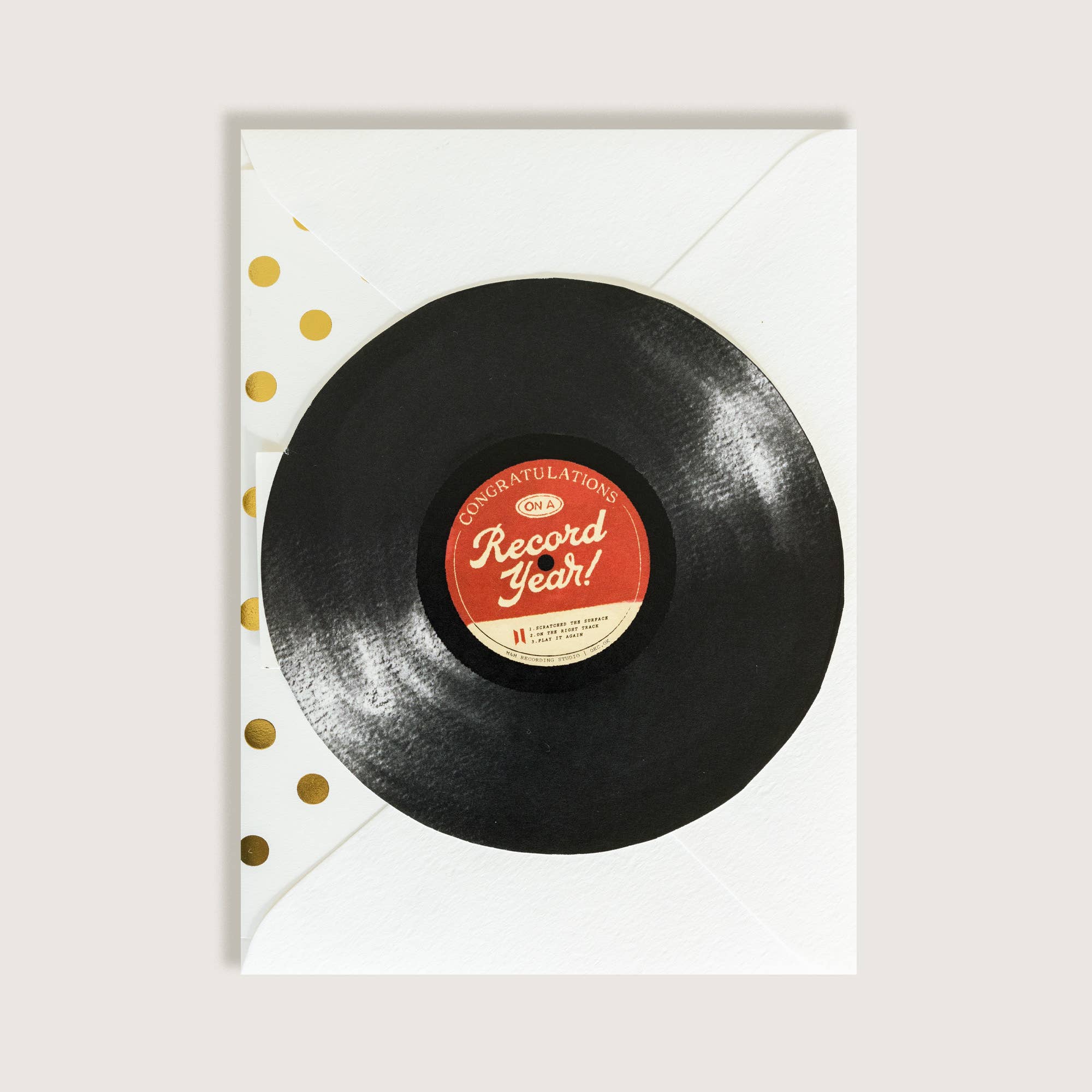 Record Year - Congratulations Greeting Card Vinyl Disc – Presley Paige