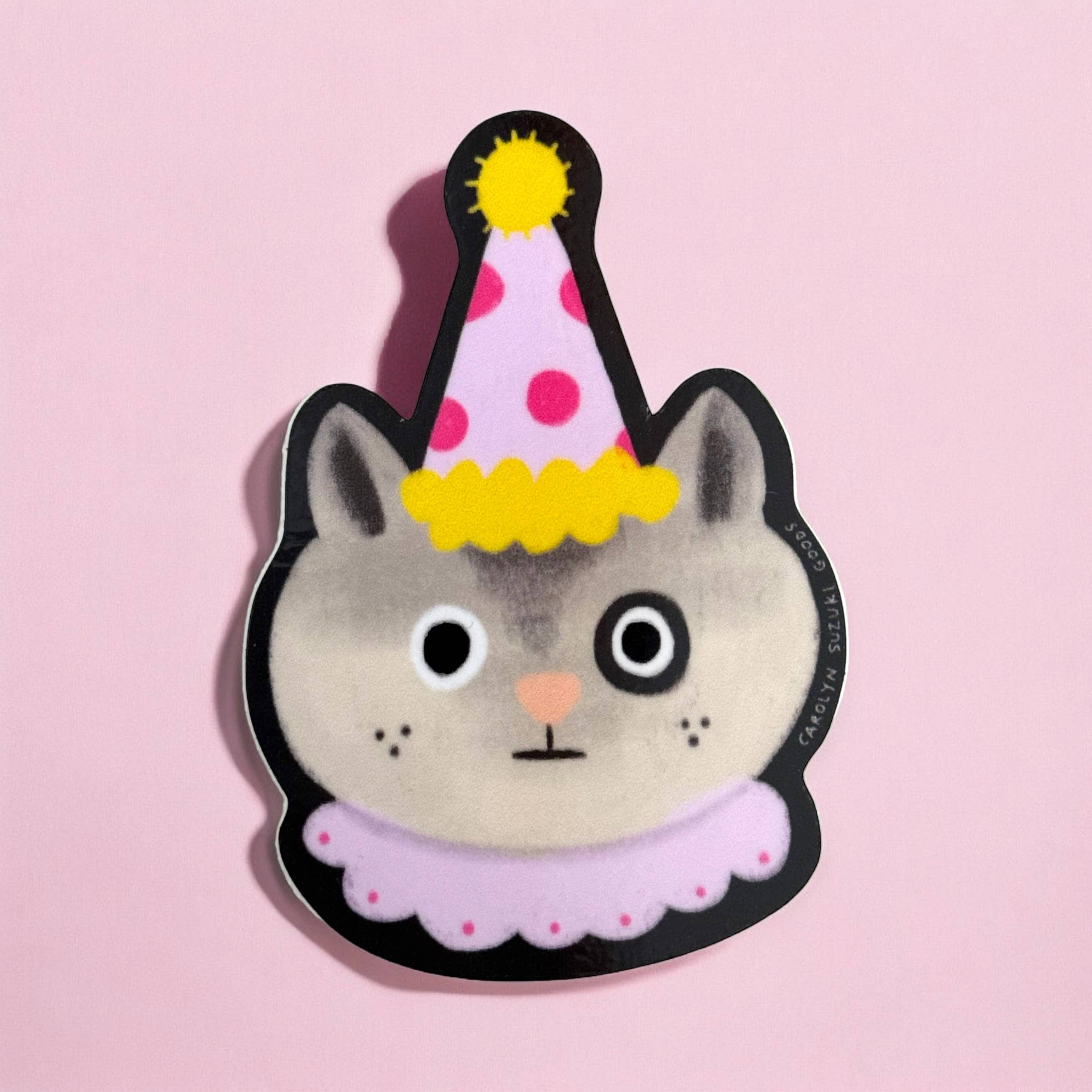 Clown Cat Sticker – Presley Paige