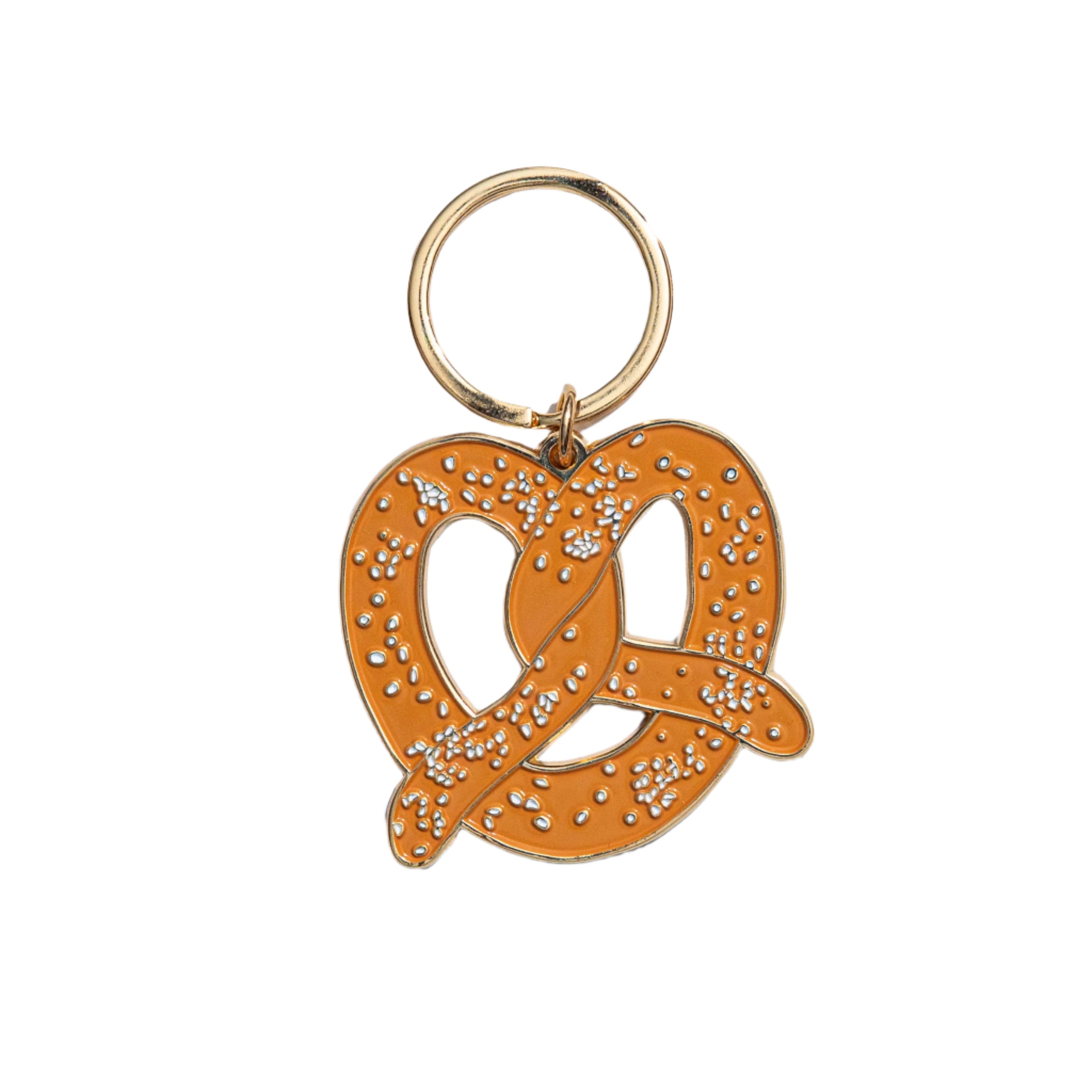 Soft Pretzel Enamel Keychain – Presley Paige