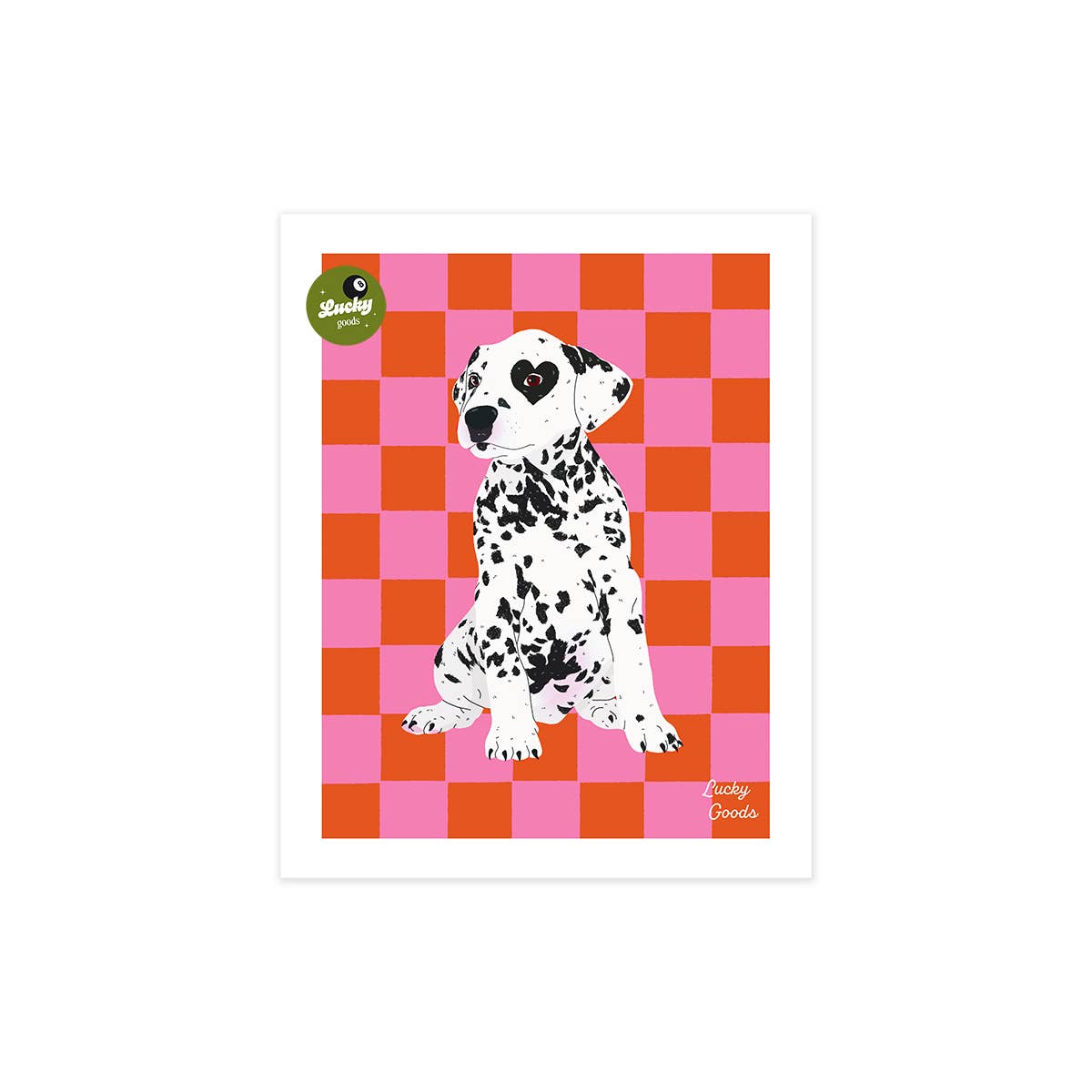 Heart Eye Dalmatian Portrait Print – Presley Paige