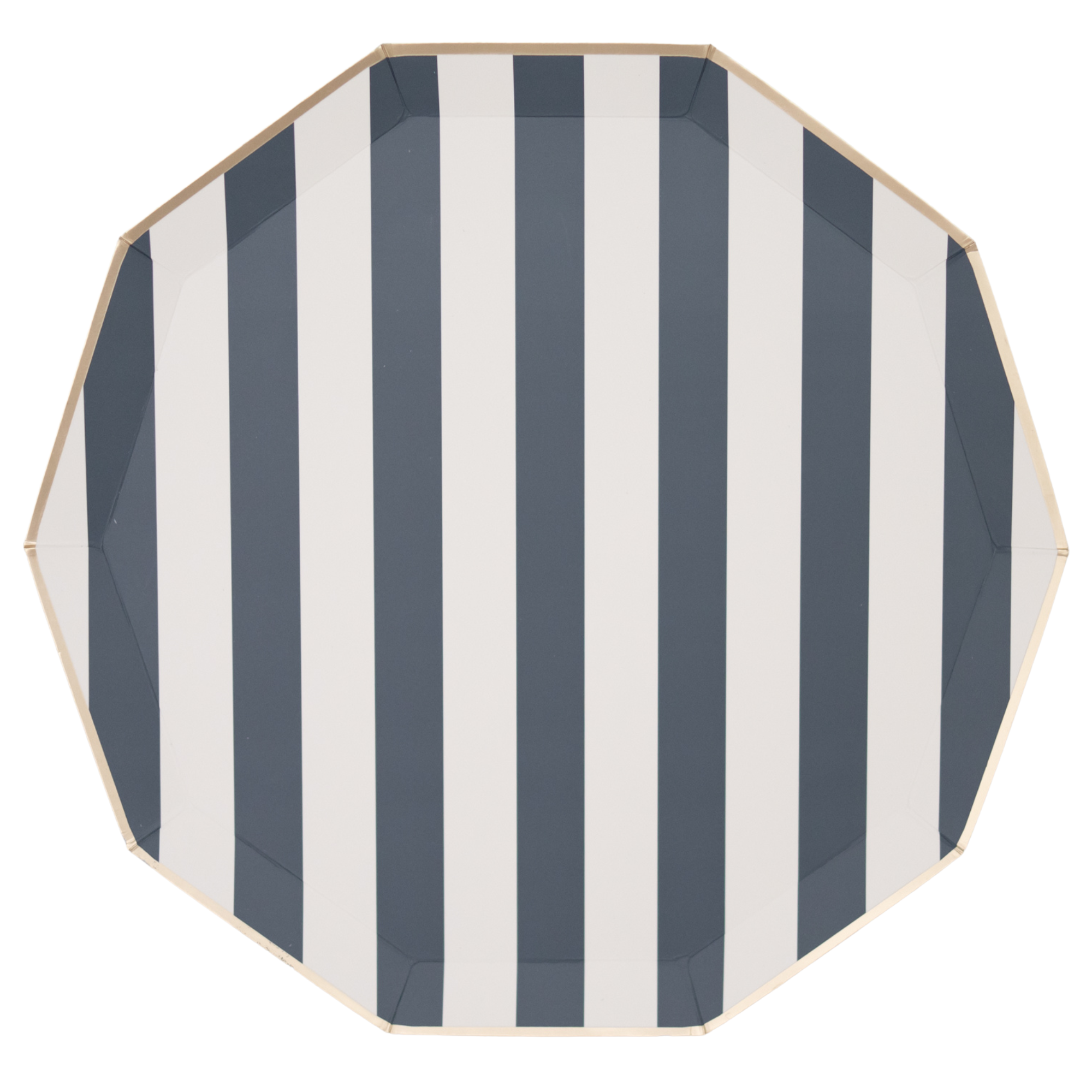 Midnight Blue Signature Cabana Stripe Plates – Presley Paige