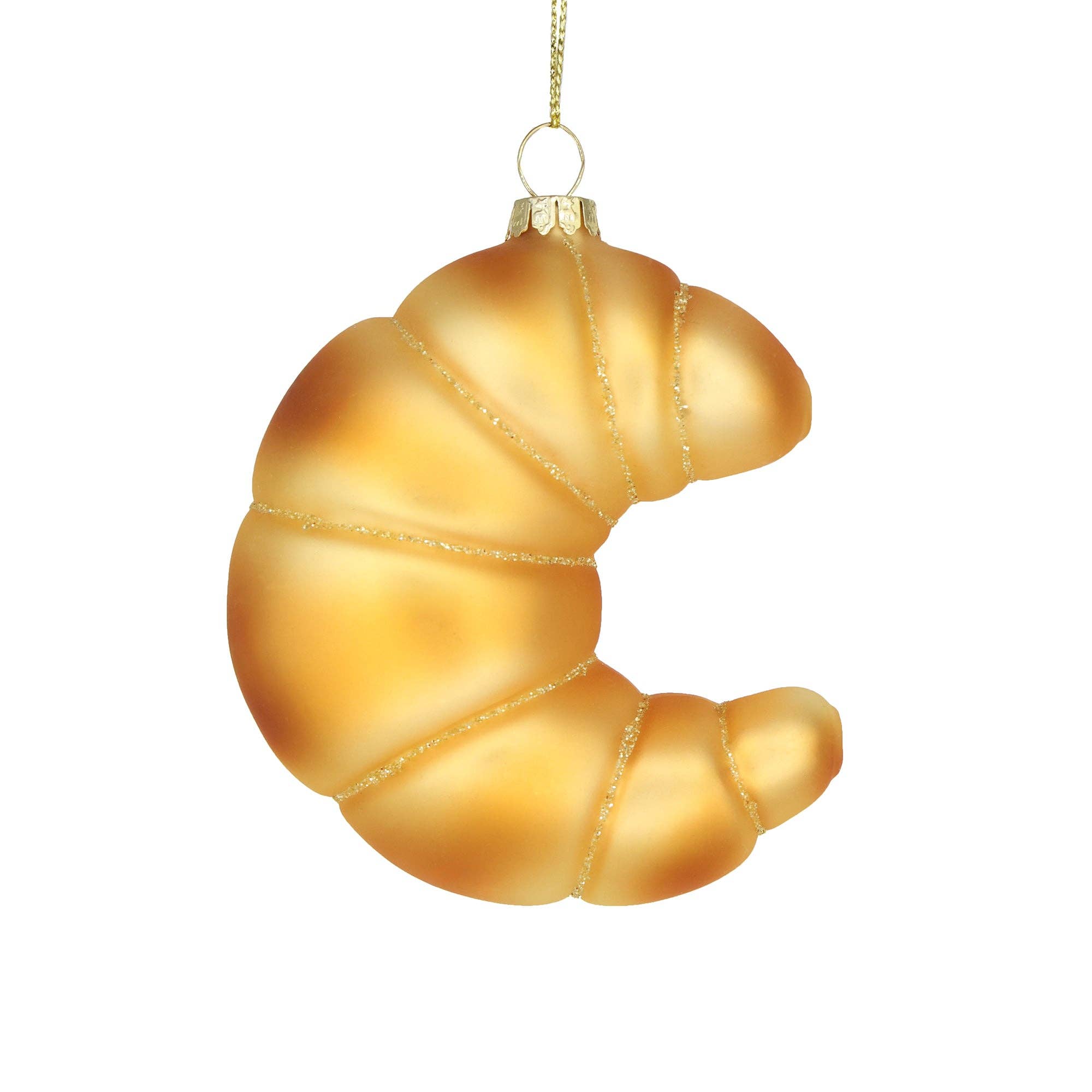 Croissant Glass Christmas Tree Ornament – Presley Paige