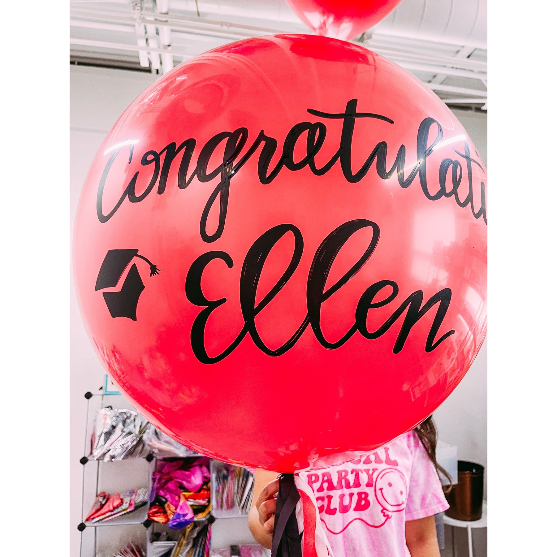 Custom Hand-Lettered Balloon – Presley Paige