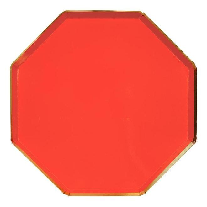 Small Red Octagonal Plate – Presley Paige